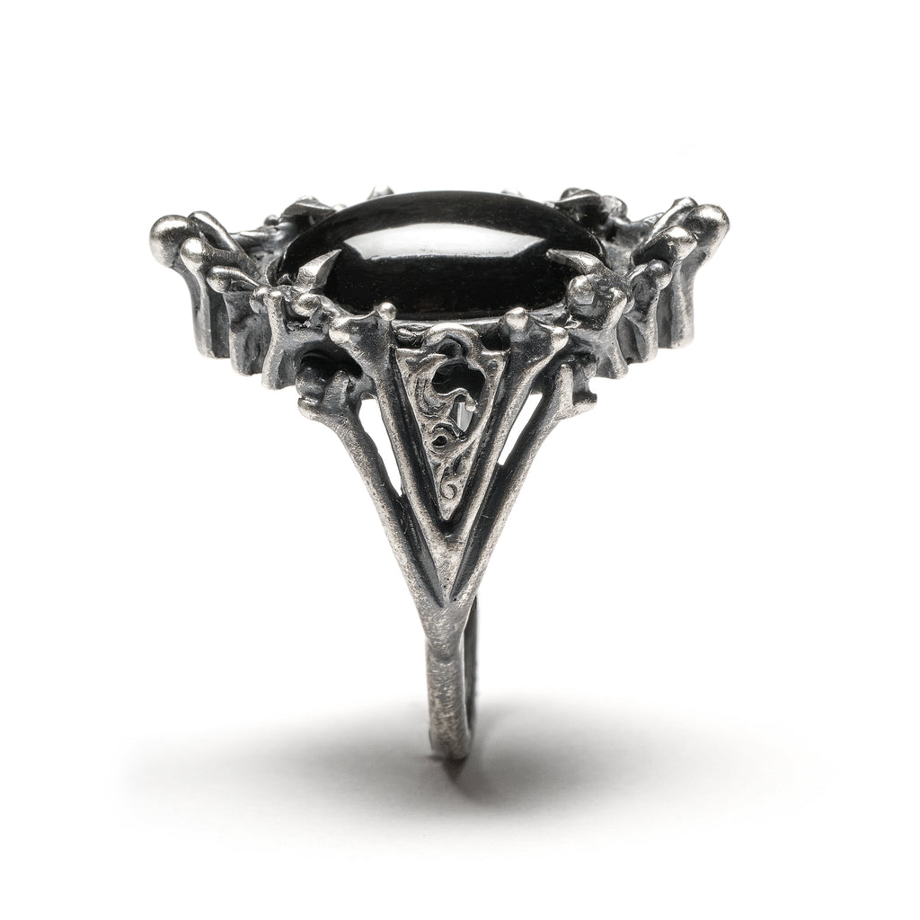 Pythia Ring. Black Star Diopside. Size 7 – Blood Milk Jewels