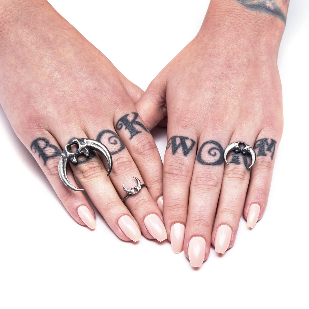 Hawk Talon Crescent Moon Ring. – Blood Milk Jewels