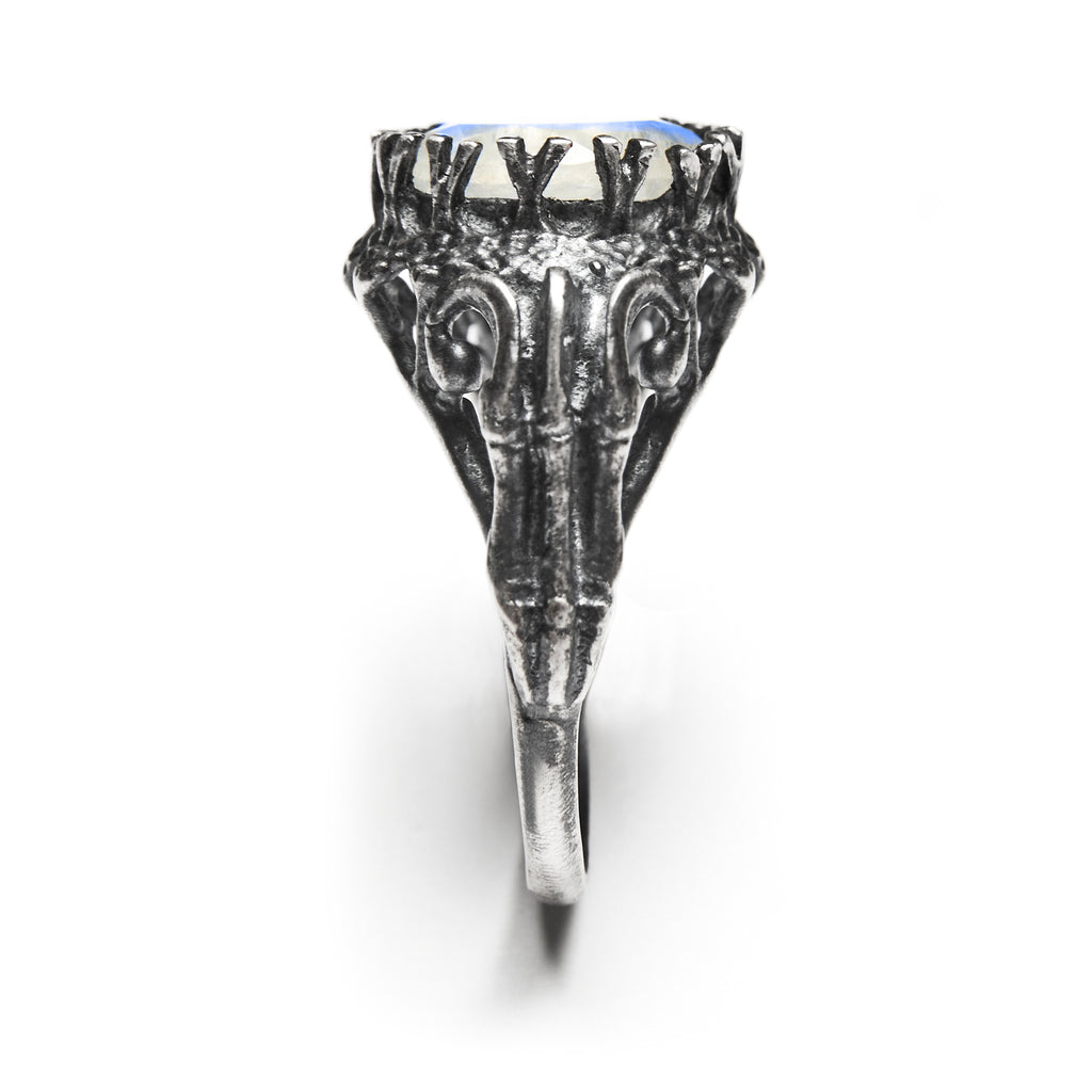 Belonging to the Darkness. Moonstone & Sterling Silver. – Blood Milk Jewels
