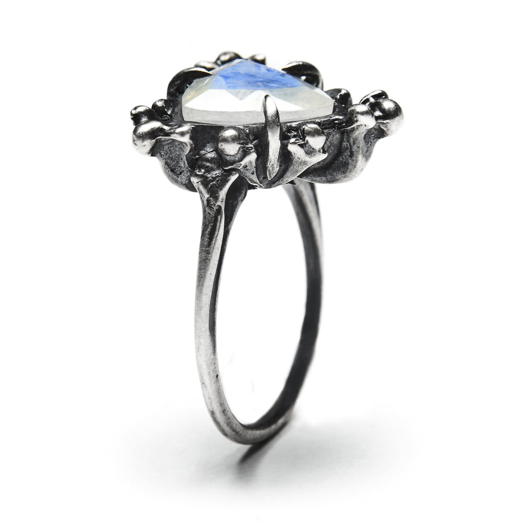 Cutting the Thread. Moonstone Ring. – Blood Milk Jewels